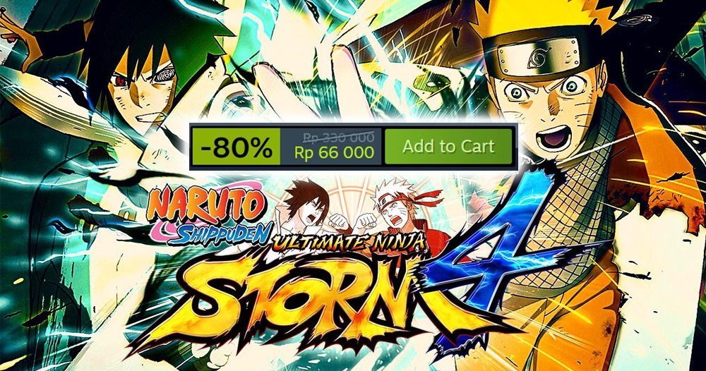 Diskon 80%, Pemain Naruto Ultimate Ninja Storm 4 Meningkat 10x Lipat di Steam - gamerwk.com