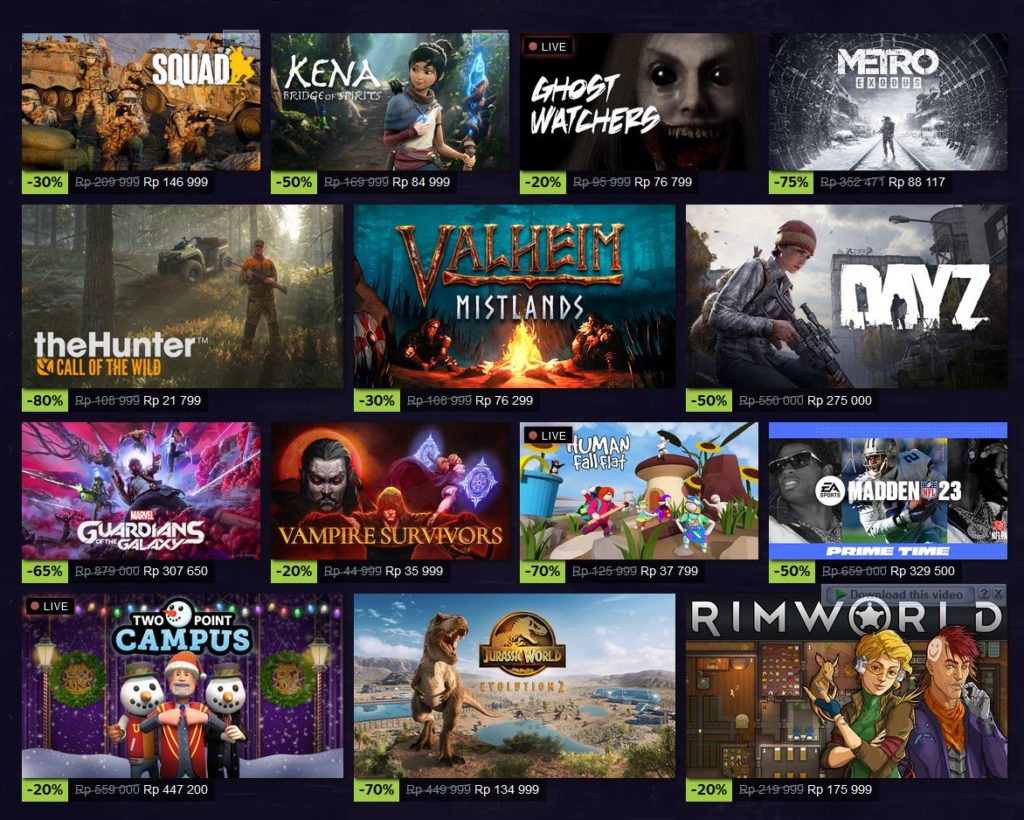 Catat! Inilah Semua Jadwal Diskon Steam di Tahun 2023 - gamerwk.com