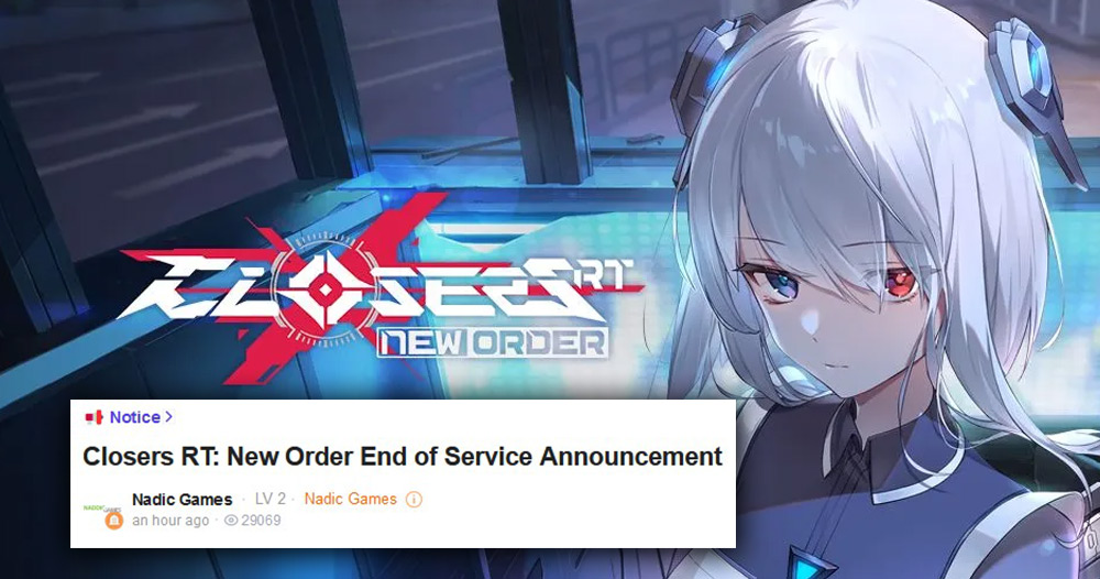 Closers RT: New Order Resmi Ditutup Selang Satu Minggu Perilisannya - gamerwk.com